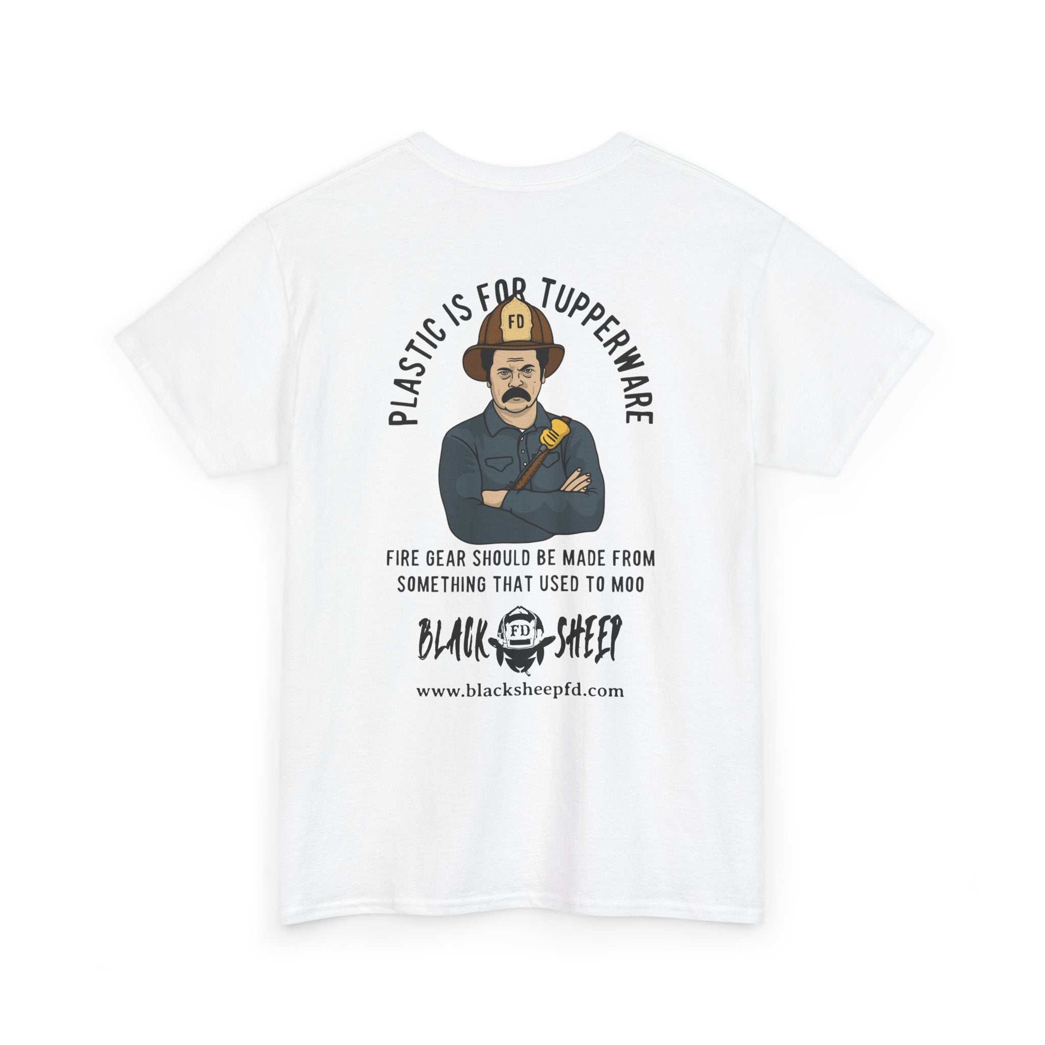 Black Sheep "Plastic Is For Tupperware" Heavy Tee – BLACK SHEEP FD