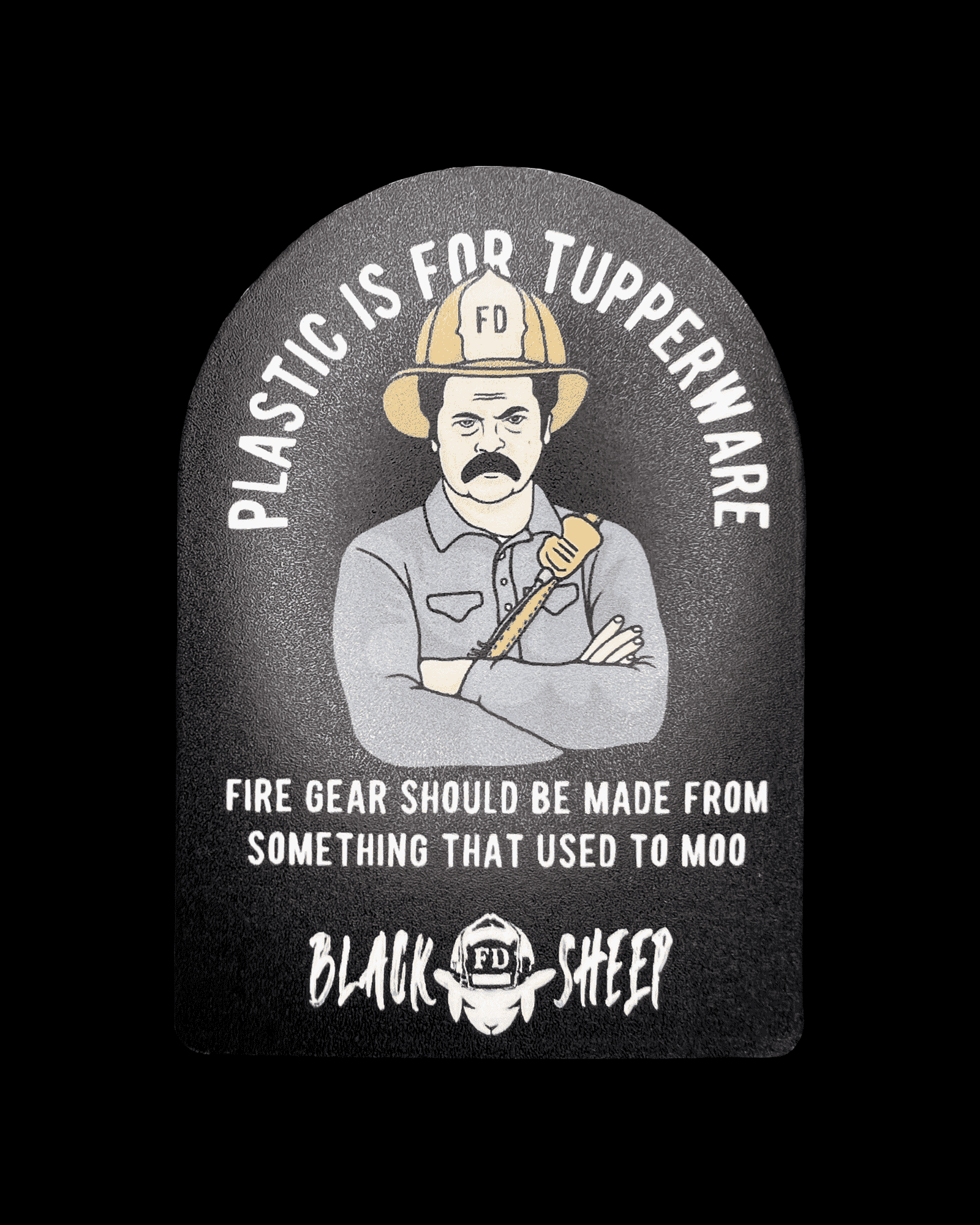 Plastic is For Tupperware Sticker – BLACK SHEEP FD